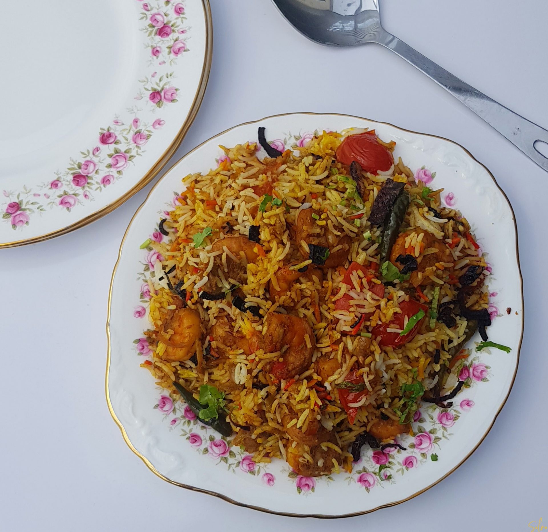 King Prawn Biryani – Salma's Recipes – Step by Step Recipes