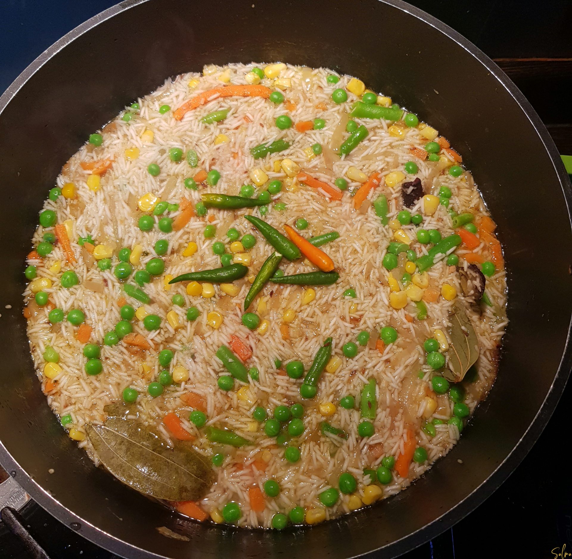Mixed Vegetable Pilau – Salma's Recipes – Step by Step Recipes