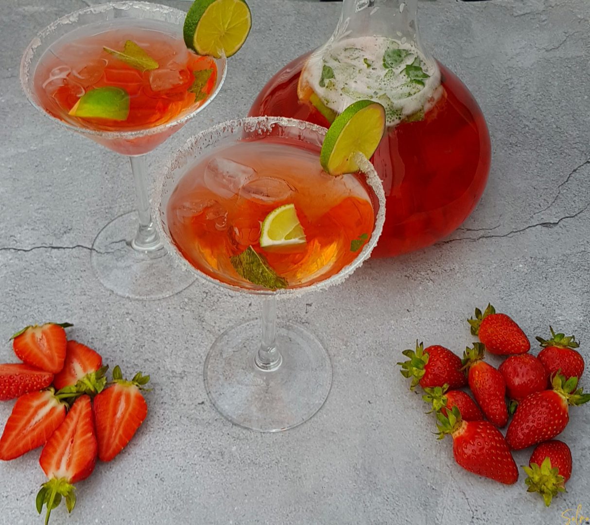 Strawberry Mocktail – Salma's Recipes – Step by Step Recipes